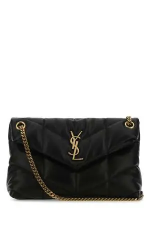 Saint Laurent Mini Quilted Leather Handbag With Chain Strap