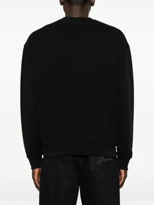Palm Angels Neck Logo Cotton Sweatshirt
