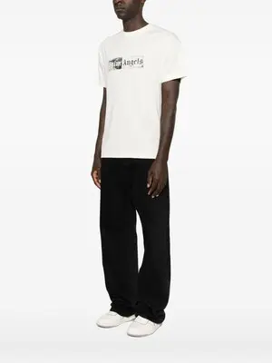 Palm Angels Stamp Logo Cotton T-shirt