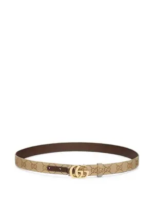 Gucci Gg Marmont Reversible Belt - Beige