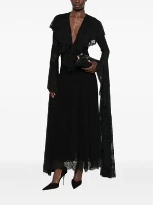 Zimmermann Valiant Lace Maxi Skirt - Black