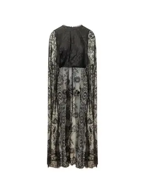 Zimmermann Valiant Lace Caped Top - Black