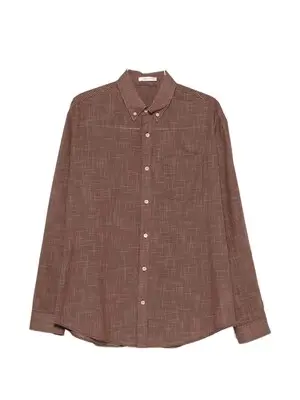 THE ROW Pompeo Cotton Shirt - Brown