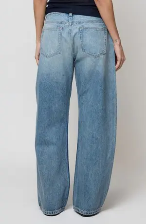 EB DENIM Shifter Bowed Wide Leg Jeans
