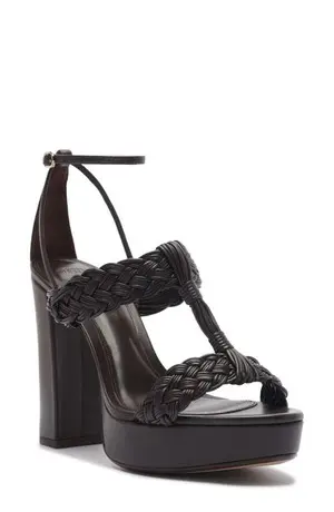 ALEXANDRE BIRMAN Thalia Platform Sandals - Dark Brown