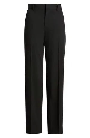OPEN EDIT Skinny Fit Pleated Suit Pants - Black