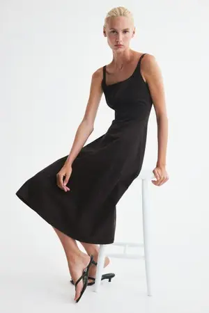 H&M Denim Midi Dress