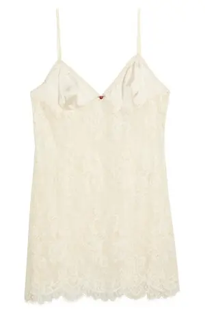 Free People Lace Night Gown - Tofu