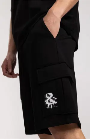 MANIA Cargo Shorts With Graphic Detailing