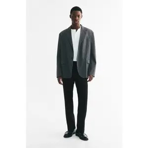 H&M Regular-fit Tailored Pants - Black