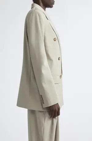 Stella McCartney Double Breasted Wool Boyfriend Blazer