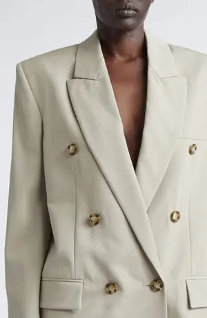 Stella McCartney Double Breasted Wool Boyfriend Blazer