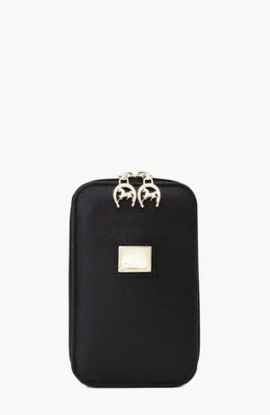 CAVALINHO Muse Leather Phone Crossbody Bag - Black