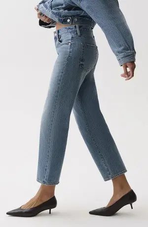 PISTOLA Issa Ankle Straight Leg Jeans - Metropolis