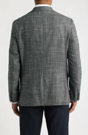 JACK VICTOR Mcallen Herringbone Wool & Silk Sport Coat