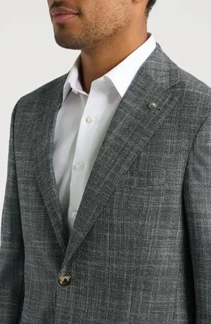 JACK VICTOR Mcallen Herringbone Wool & Silk Sport Coat