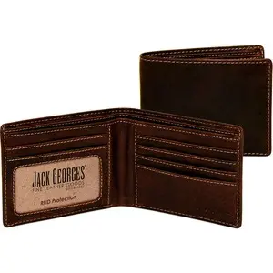 JACK GEORGES Voyager Bifold Wallet - Brown