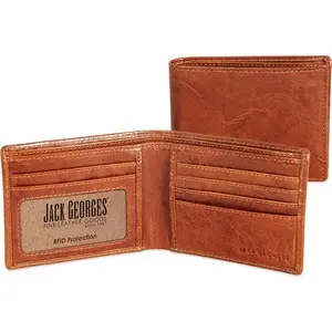 JACK GEORGES Voyager Bifold Wallet - Honey