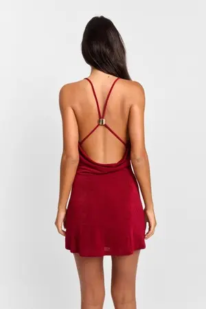 SASHA THERESE Kalani Mini Dress - Red
