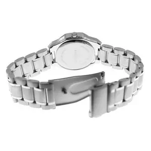 PEUGEOT Hexagonal Crystal Bezel Bracelet Watch- 32mm - Silver