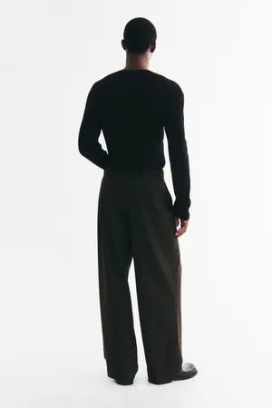 H&M Slim-fit Ribbed Henley Shirt