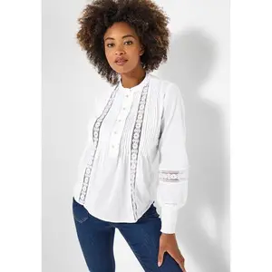 JOE BROWNS Boho Pintuck Blouse - White