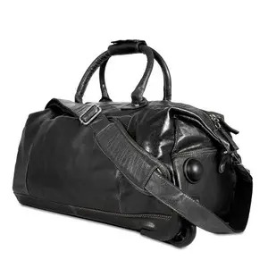 JACK GEORGES Voyager Wheeled Duffle Bag - Black
