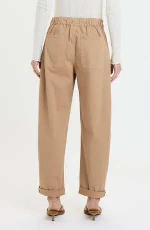 DAZE Villa Drawstring Pants - Latte