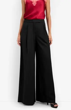 Trina Turk Mimmo Wide-leg Tailored Pants - Black