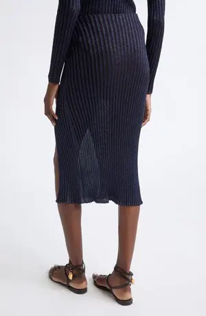 Missoni Metallic Rib Midi Skirt