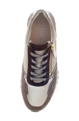 Gabor Cora Low Top Sneakers With Metallic Accents
