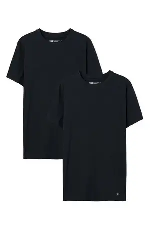 SAXX Droptemp™ Dry Cotton Crewneck Undershirt 2-pack - Black