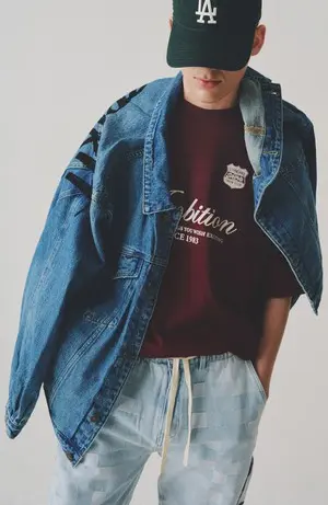MANIA Oversized Distressed Denim Jacket