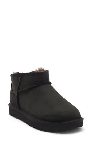 UGG Classic Ultra Mini Nubuck Bootie - Black