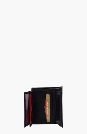 CAVALINHO Gentleman Trifold Leather Wallet 522 - Black