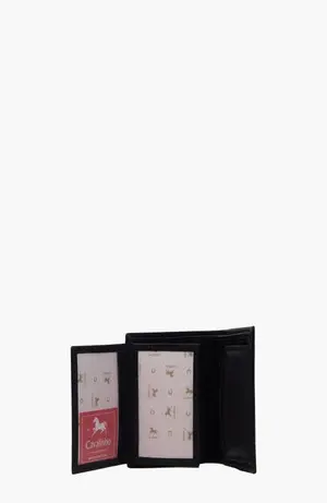 CAVALINHO Gentleman Trifold Leather Wallet 522 - Black