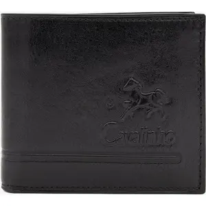 CAVALINHO Gentleman Trifold Leather Wallet 507 - Black