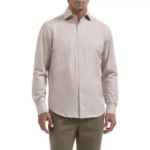 Bugatchi Devon Ooohcotton Shirt - Sand