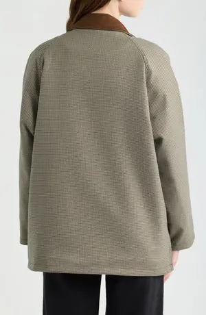 Deluc Emei Cord Collar Plaid Jacket