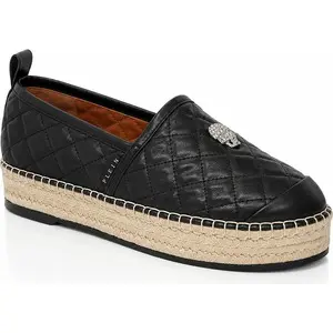 Philipp Plein Matelassé Skull Espadrilles
