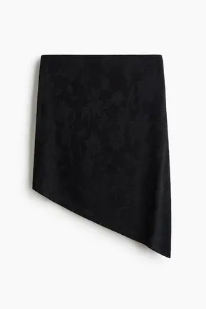 H&M Jacquard-jersey Bandeau Top - Black