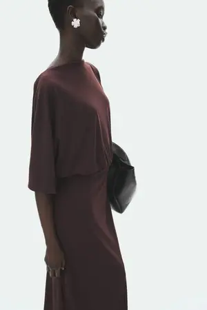 H&M Cowl-back Jersey Maxi Dress