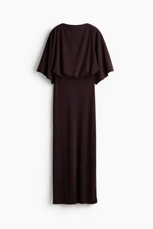 H&M Cowl-back Jersey Maxi Dress