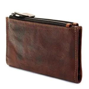 JACK GEORGES Voyager Slim Zippered Wallet - Brown