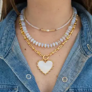 ERIN MCDERMOTT JEWELRY Moonstone Glow Bundle With Heart Pendant