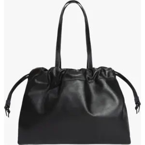 LEMIZ Asisi Large Leather Carryall Tote - Black