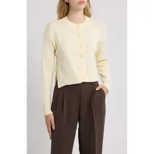 Deluc Teide Fuzzy Cardigan - Ecru
