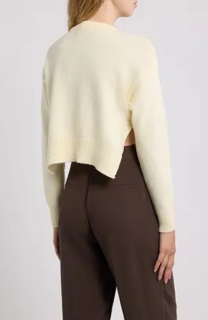 Deluc Teide Fuzzy Cardigan - Ecru