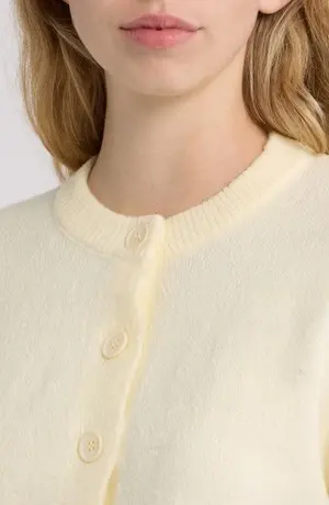Deluc Teide Fuzzy Cardigan - Ecru