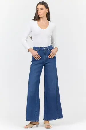 DEAR JOHN Celeste High Waist Wide Leg Jeans